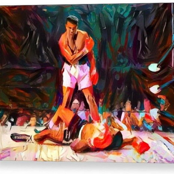 Art | Framed Muhammad Ali Abstract Classic Flight 9x11 Art Print ...